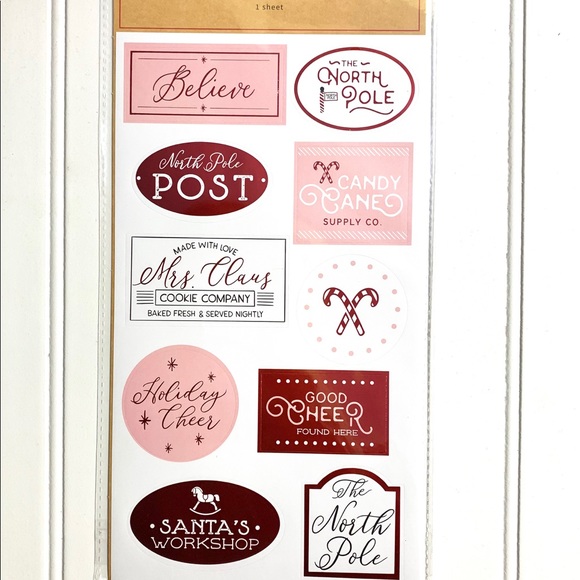 Target | Holiday | Target Dollar Spot Sticker Set Mrs Claus Cookie Co ...